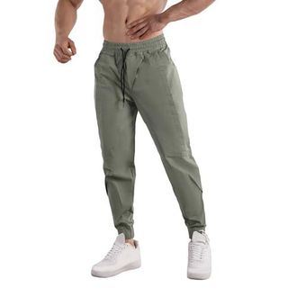 Generic Pantalon cargo pour homme d&eacute;t&eacute;, pantalon de travail pour homme avec poches lat&eacute;rales, pantalon l&eacute;ger et large, &eacute;lastique, long, pantalon de randonn&eacute;e,