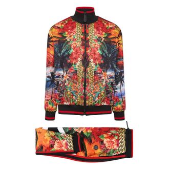 Philipp Plein Surv&ecirc;tement : Veste zipp&eacute;e + Pantalon de jogging Hawaii - Homme - Combinaisons et Ensembles - Multicolore - Taille: XS