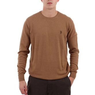 U.S.Polo Association Baumwoll- und Kaschmir-Rundhalspullover - - Knitwear - Herren - Braun - XL