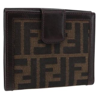 Fendi Portefeuille Bifold Pre-owned - Femme - Pre-owned - Brun - Taille: ONE Size