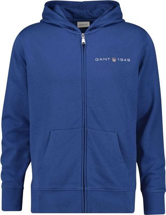 GANT Herren Printed Graphic Full Zip Hoodie Kapuzenpullover, Vintage Blue, XL