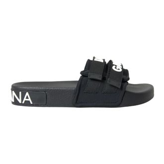 Dolce & Gabbana Femme, Chaussures, Noir, Taille: 35 EU Mules en néoprène noir