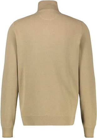 Lerros Sweatshirt Eleganter Troyer in 2-Tone-Optik aus Baumwollstrickgewebe