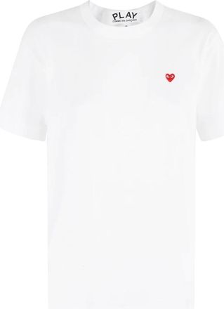 Comme Des Gar&ccedil;ons Femme, Tops, Blanc, Taille: 40 FR Mini T-shirt Coeur