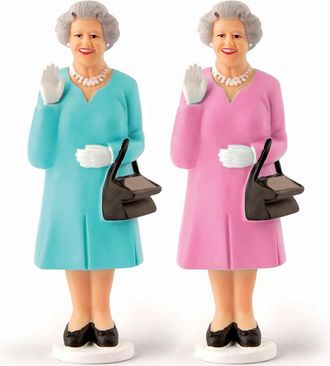 Kikkerland Figur winkenden Königin (Queen), solarbetriebene sortierte Farbe (1 Artikel)