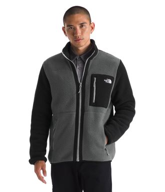 The North Face Herren Yumiori Full Zip Jacke, Anthracite Grey/Tnf Bla, XL