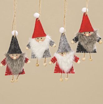 Boltze Wichtel H&auml;nger L ca.17 cm Wichtelgeschenk Geschenkanh&auml;nger 4 er Set