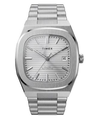 Timex E Line Silber Herren Armbanduhr TW6A00500