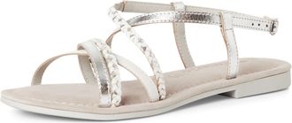 Tamaris Sandalette Damen Flach metallic,EU 38
