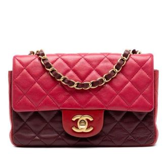 Chanel Pre-owned New Mini Classic Flap Bag - - Pre-owned - Damen - Rot - ONE SIZE