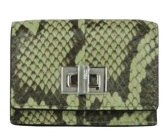 Fendi Green Python Purse
