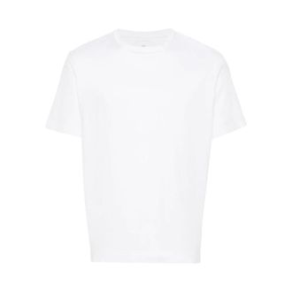 Fedeli Homme, Tops, Blanc, Taille: 3XL T-shirt Blanc en Coton à Col Rond