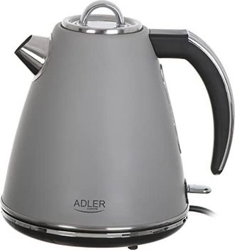 Adler Europe Adler AD 1343 Bouilloire en m&eacute;tal Grey, 1,5 L STRIX