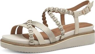 Tamaris Femme Damen 1-28207-44 Sandale cale, Ivoire, 36 EU