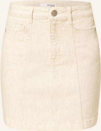 Selected Jeansrock beige