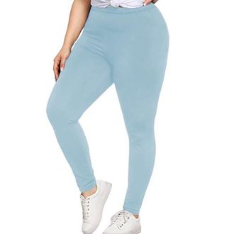 Generic Legging pour femme - Grandes tailles - Pantalon de yoga - Pantalon de sport - Taille haute - Noir - Opaque - Legging de fitness - Pantalon de course -