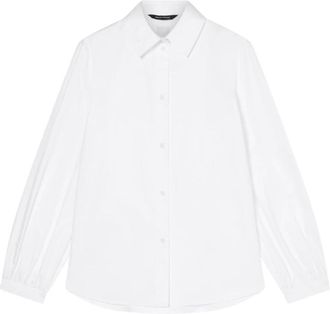A|X Armani Exchange Femme, Blouses et Chemises, Blanc, Taille: 42 FR Chemise oversize en popeline de coton