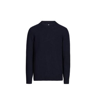 Au Printemps Paris Uni efil Pull - Blau