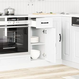 vidaXL K&uuml;chenunterschrank Kalmar Wei&szlig; Holzwerkstoff Vidaxl
