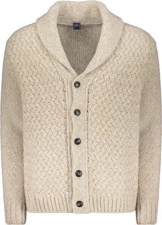 Fedeli Homme, Pulls, Beige, Taille: L Cardigan Oversize en Maille