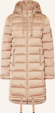 Monari Monari Steppmantel Mit Glitzergarn Und Schmucksteinen braun