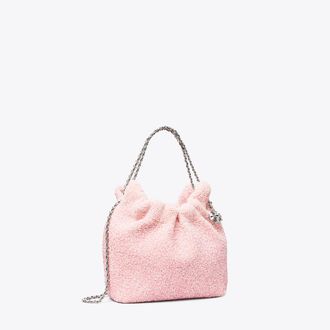 Tory Burch Damen x BonBon Mini Fleming Hobo Bag mit Verzierung