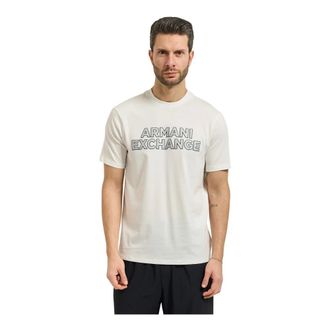 A|X Armani Exchange Homme, Tops, Blanc, Taille: XL AX T-shirt