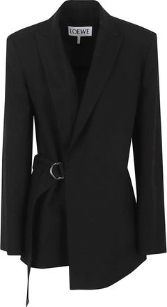 Loewe Femme, Vestes, Noir, Taille: 36 FR Veste Drap&eacute;e