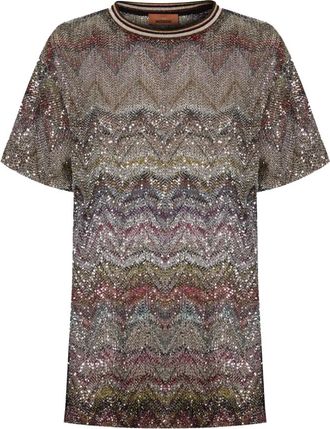 Missoni Femme, Tops, Multicolore, Taille: 38 FR Caperdoni T-Shirt