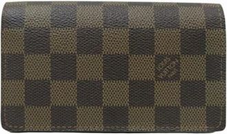 Louis Vuitton unisex, Pre-owned, Brun, Taille: ONE Size Portefeuille en toile Pre-owned