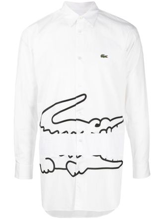 Comme Des Garçons x Lacoste chemise en coton - Blanc