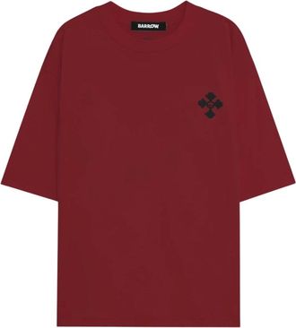 Barrow Barrow, Homme, Tops, Rouge, Taille: XS T-Shirt en Jersey