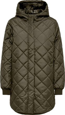 Only Onljuliet Quilted Hood Zip Coat Otw Noos