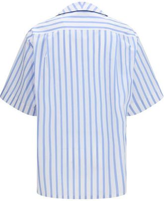 Dolce & Gabbana Striped Poplin Shirt - Blue