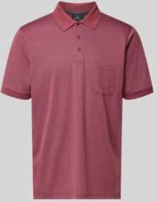 Ragman Relaxed Fit Poloshirt aus Baumwoll-Mix