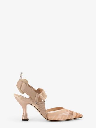 Fendi Colibr&igrave; technical mesh slingback with FF motif - FENDI - gender_Woman