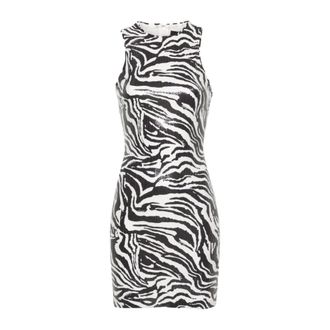 Rotate Rotate Birger Christensen, Femme, Robes, Multicolore, Taille: 38 FR Robe &agrave; Sequins Imprim&eacute; Z&egrave;bre