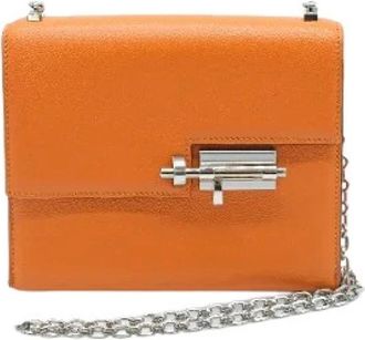 Herm&egrave;s Pre-owned Verrou Chaine Mini Bag - Femme - Pre-owned - Orange - Taille: ONE Size