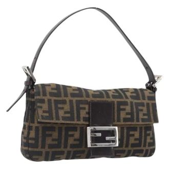 Fendi Pre-owned Vintage Zucca Shoulder Bag - Femme - Pre-owned - Brun - Taille: ONE Size