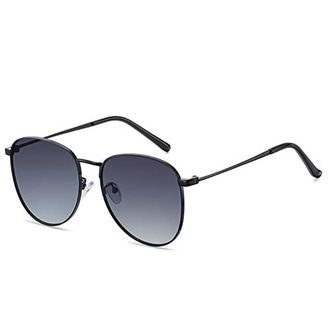 Generic Lunettes de soleil à monture ronde en métal polarisé 2025 pour hommes et femmes, lunettes de soleil en plein air, lunettes de conduite de plage (coule