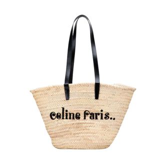 Celine Sac Cabas Tiss&eacute; Pre-owned - Femme - Pre-owned - Beige - Taille: ONE Size