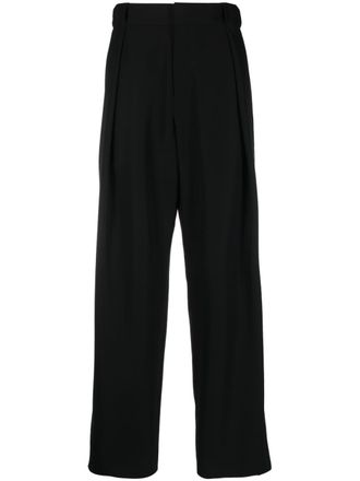 Balmain Hose mit weitem Bein - Schwarz