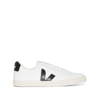 Veja Homme, Chaussures, Blanc, Taille: 40 EU Esplar Logo Leather