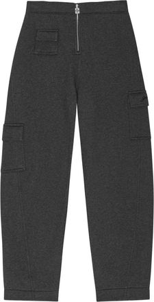 Ganni Cargohose mit geradem Schnitt - Grau
