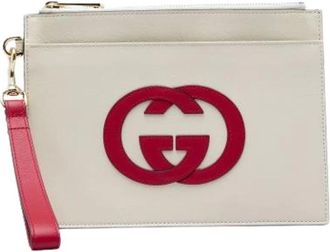 Gucci Pre-owned Vintage Clutch - - Pre-owned - Damen - Wei&szlig; - ONE SIZE