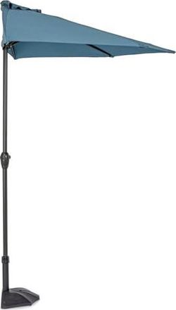 Decorspace Decorspace Kalife Parasol demi-lune mural en aluminium peint à poudre pour jardin et balcon, Ø 270 cm (Cloud)