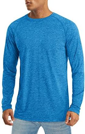 Magcomsen Tee Shirt Sport Homme Protection Solaire UV UPF 50+ Séchage Rapide T-Shirt à Manches Longues