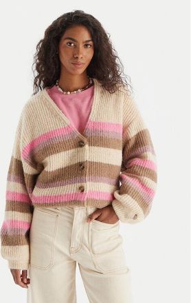 Roxy Strickjacke Marble Tiles Stripe ERJSW03669 Beige Regular Fit