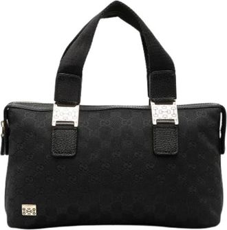 Gucci Sac &agrave; main en toile Pre-owned - Femme - Pre-owned - Noir - Taille: ONE Size