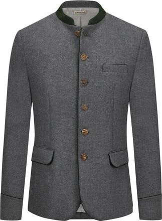 Gottseidank Trachtenjanker Helmut mit Stehkragen und Hirschhornkn&ouml;pfen in